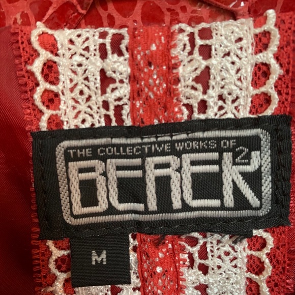 berek | Jackets & Coats | Berek Red Crocodile Genuine Leather Jacket ...